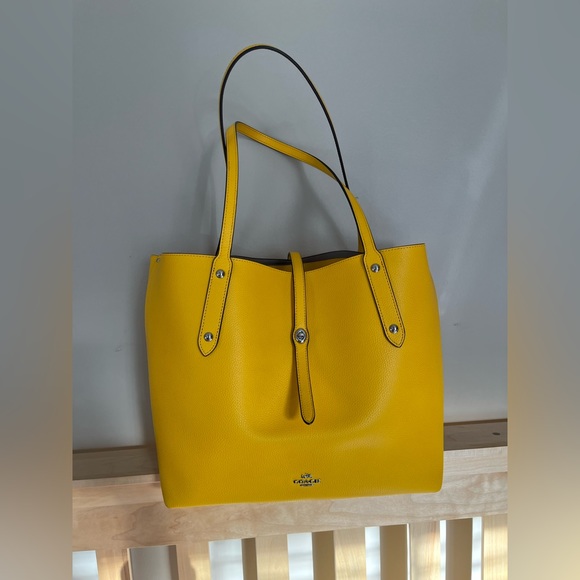Coach | Bags | Yellow Coach Shoulder Tote | Poshmark